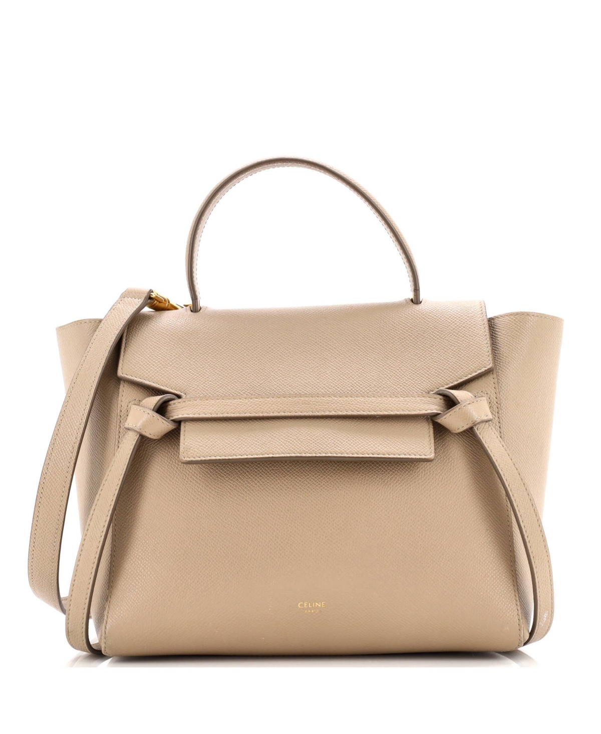 Click here for Pre-Owned Celine Micro Belt Bag Textured Leather -... prices