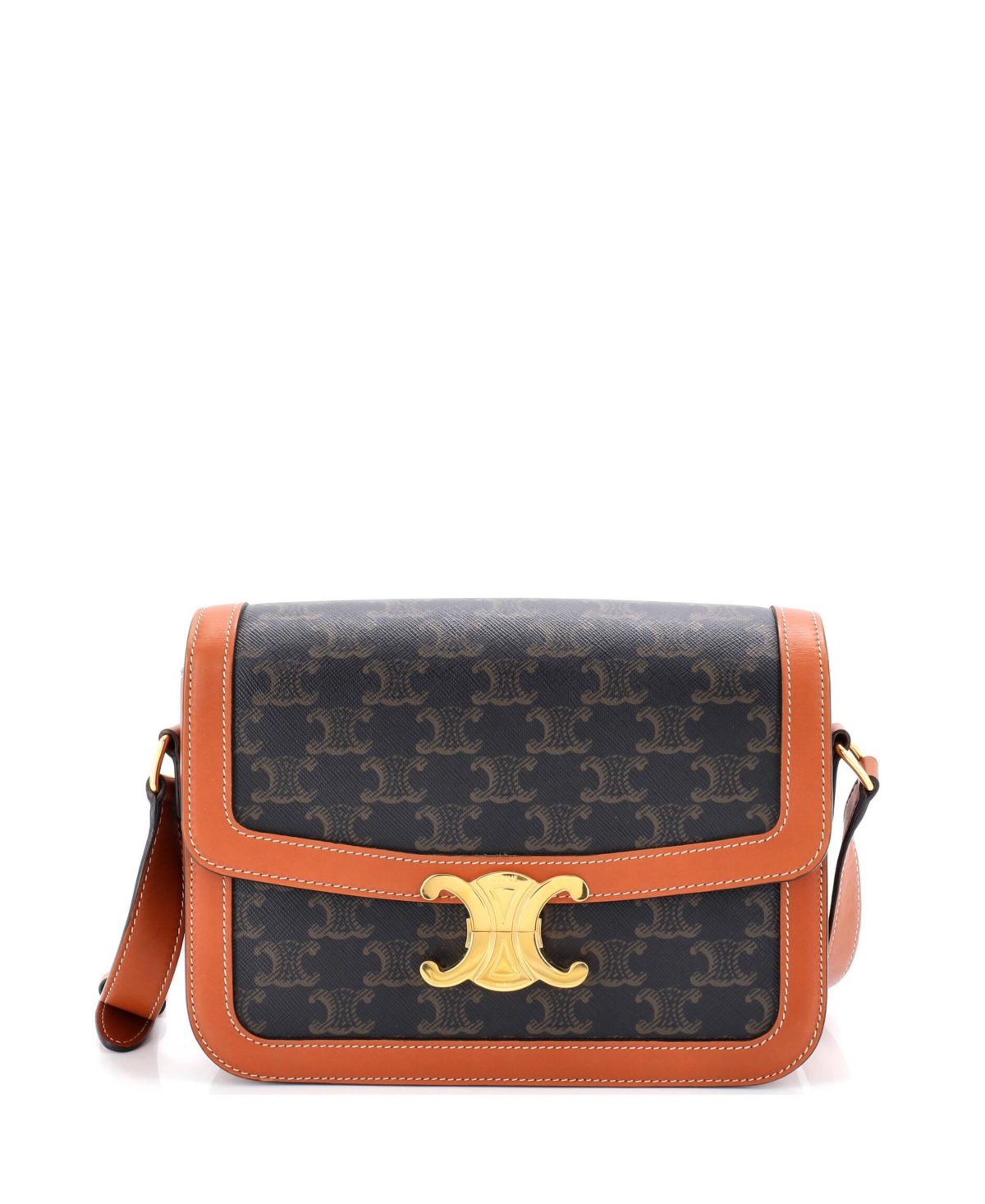 Click here for Pre-Owned Celine Medium Triomphe Shoulder Bag Trio... prices