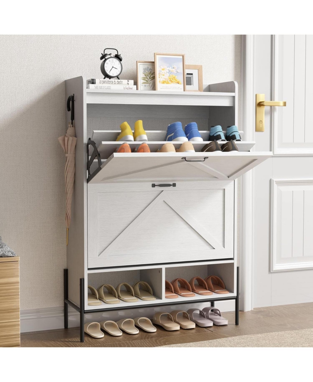 Click here for gaomon Freestanding Entryway Shoe Cabinet - 2 Flip... prices