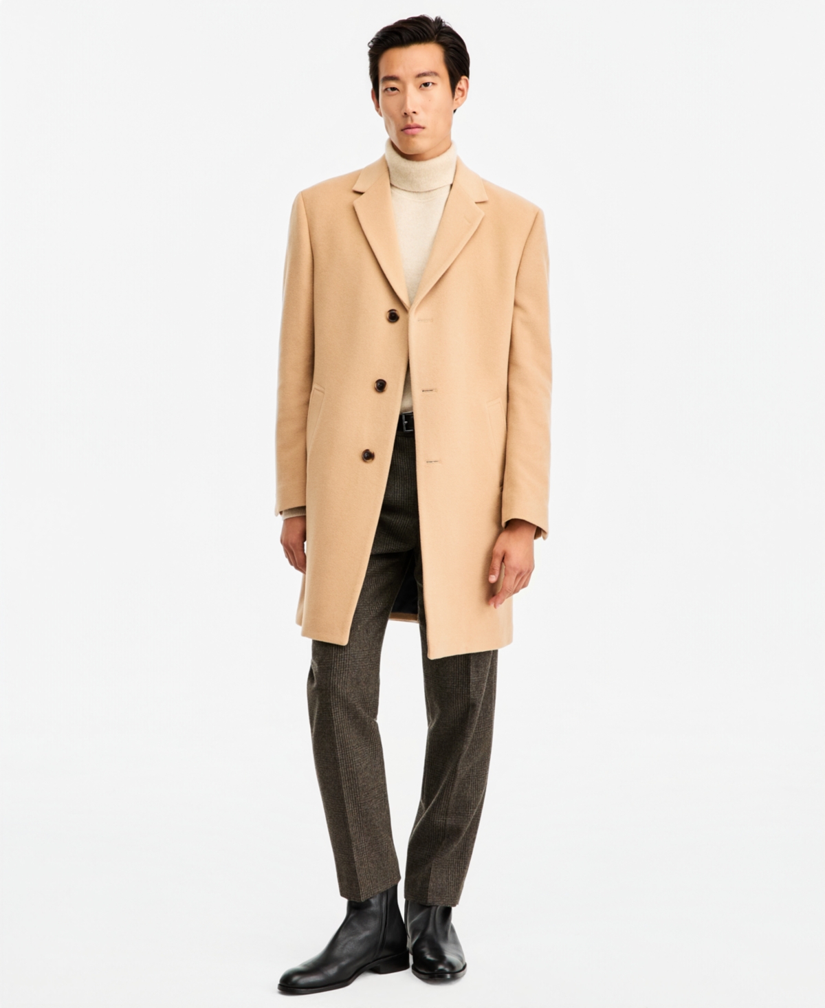 Click here for Nautica Mens Barge Classic Fit Wool/Cashmere Blend... prices