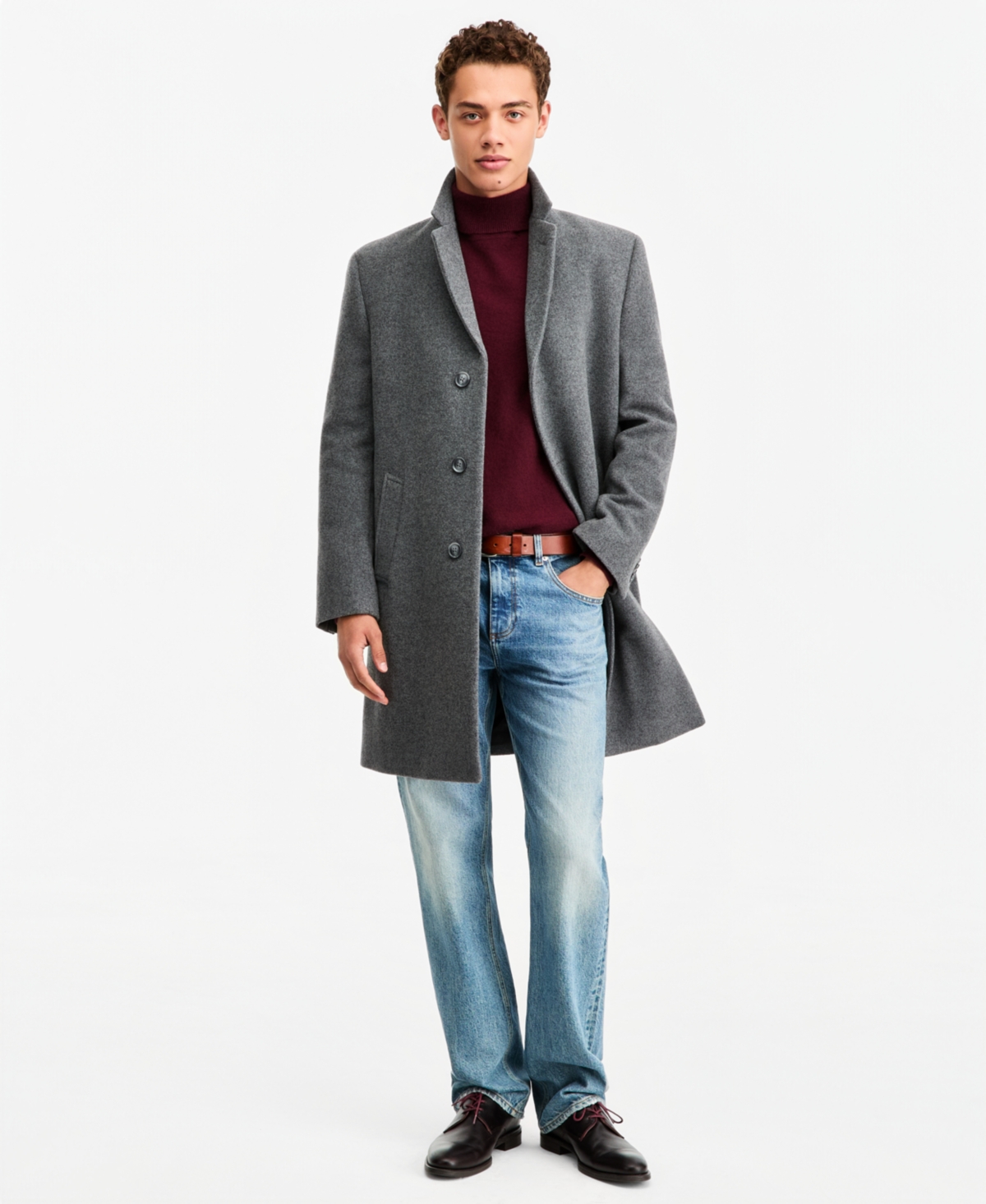 Click here for Nautica Mens Barge Classic Fit Wool/Cashmere Blend... prices