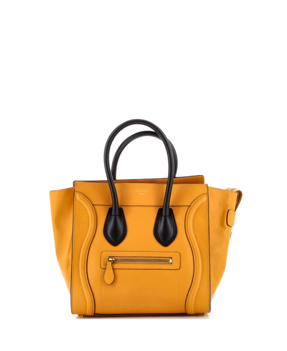 Click here for Pre-Owned Celine Micro Bicolor Luggage Bag Leather... prices