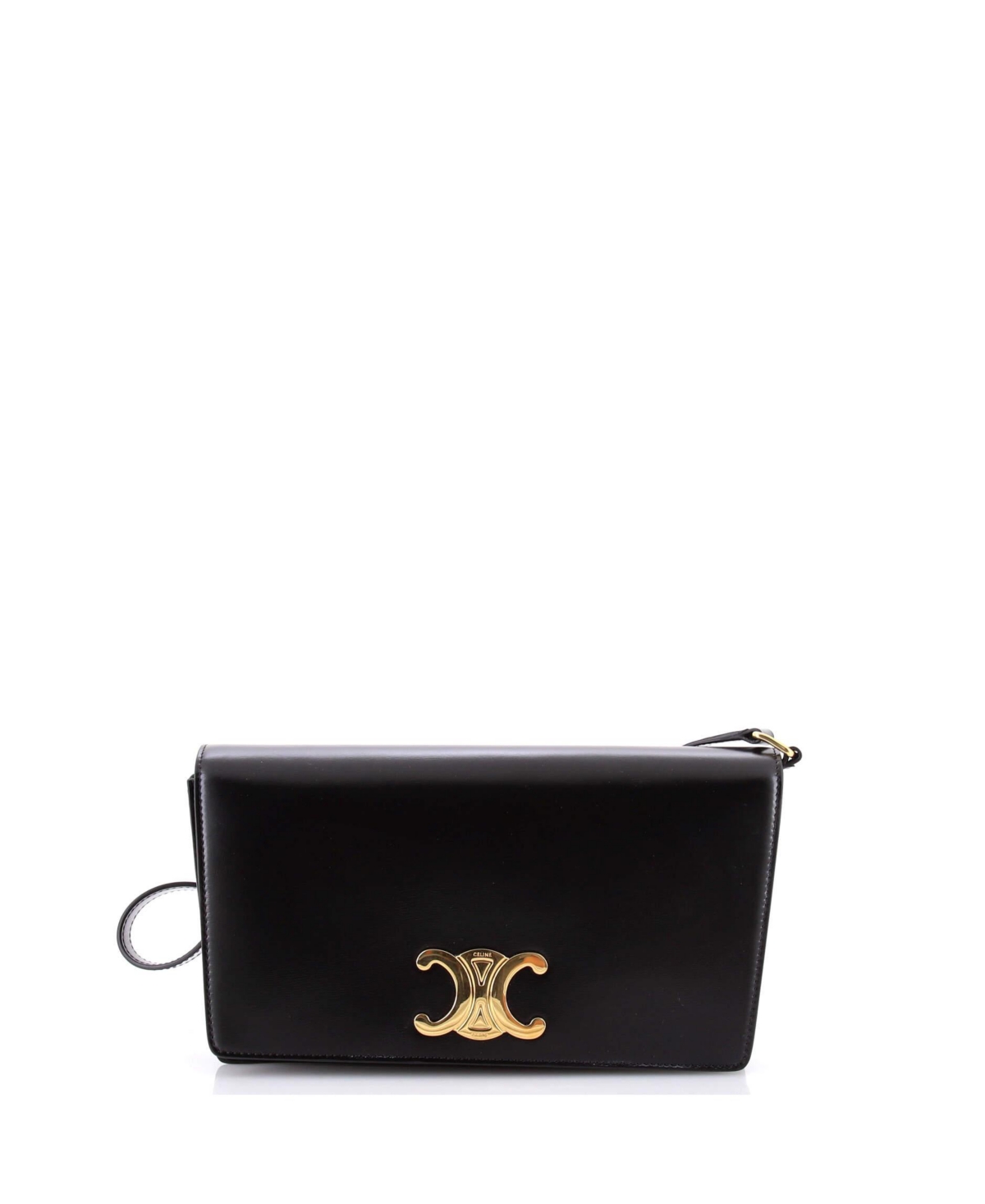 Click here for Pre-Owned Celine Trapeze Triomphe Shoulder Bag Smo... prices