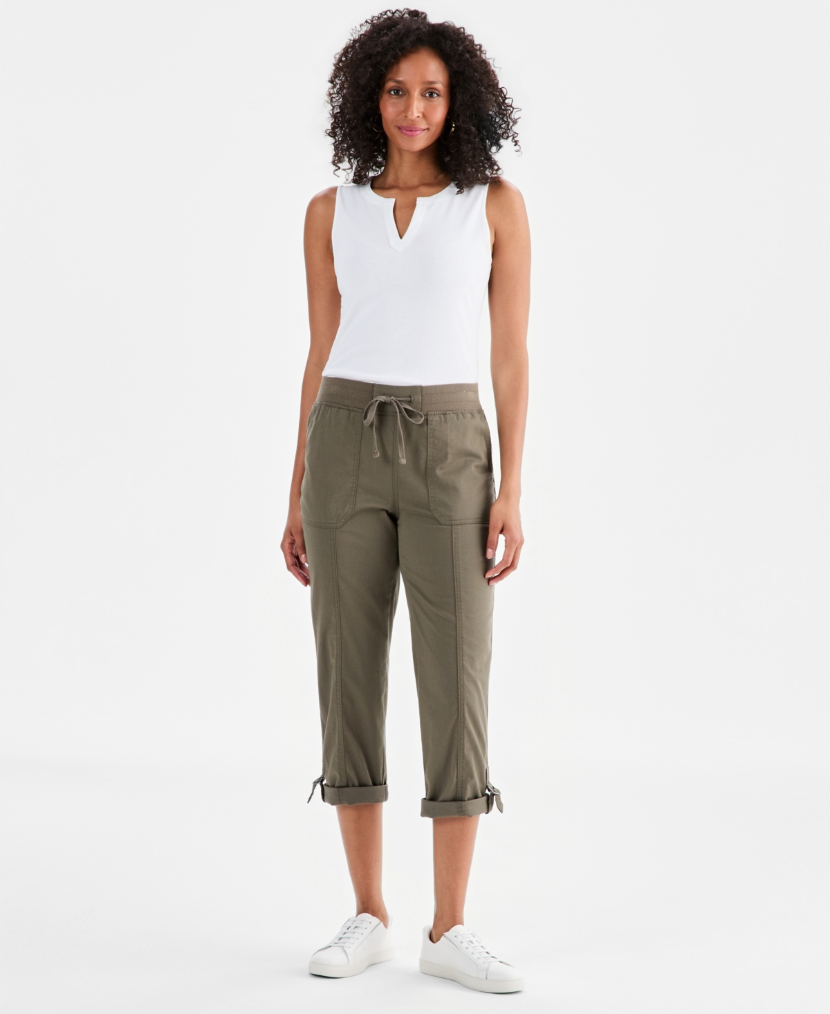 Click here for Style & Co Womens Mid-Rise Pull-On Capri Pants  Ex... prices