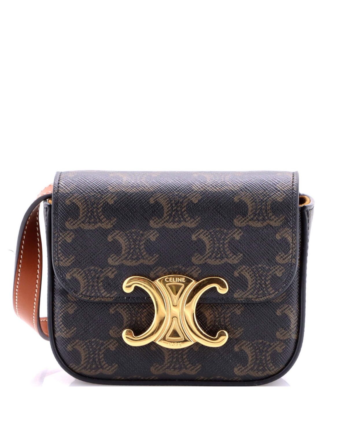 Click here for Pre-Owned Celine Mini Triomphe Shoulder Bag Triomp... prices