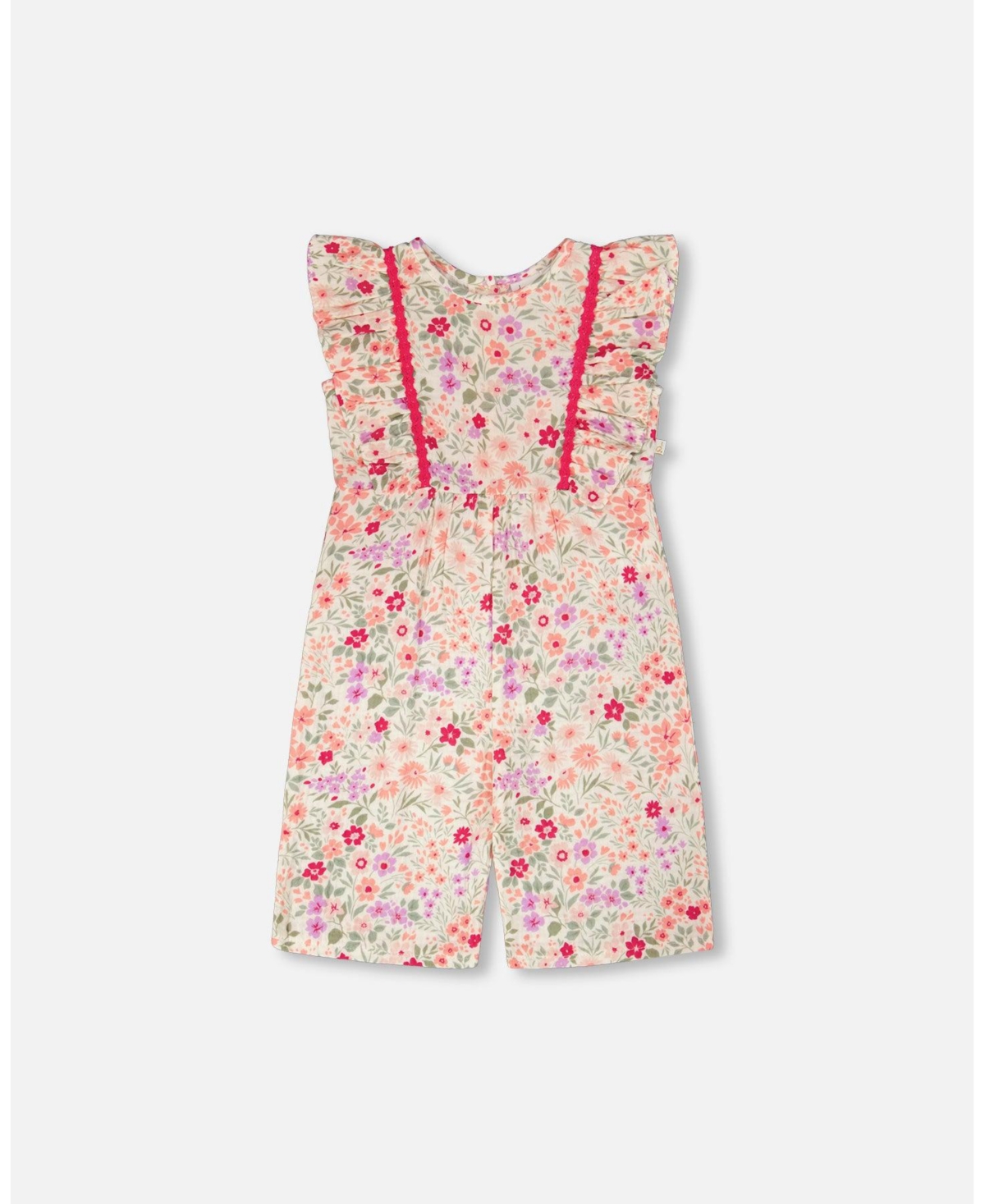 Click here for Deux par Deux Little Girls Muslin Jumpsuit - Off w... prices