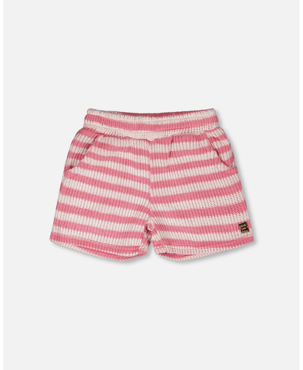 Click here for Deux par Deux Little Girls Striped Shorts - Pink... prices