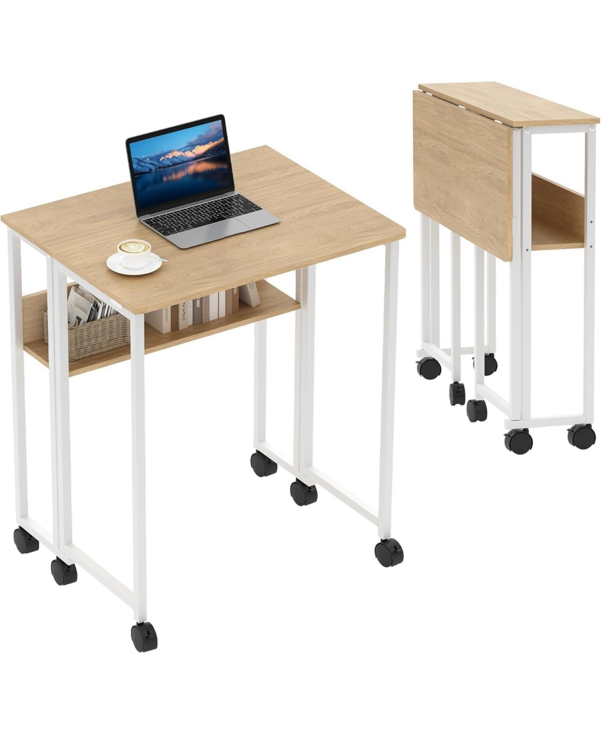 Click here for gaomon 24.8 Folding Rolling Desk with Storage Shel... prices