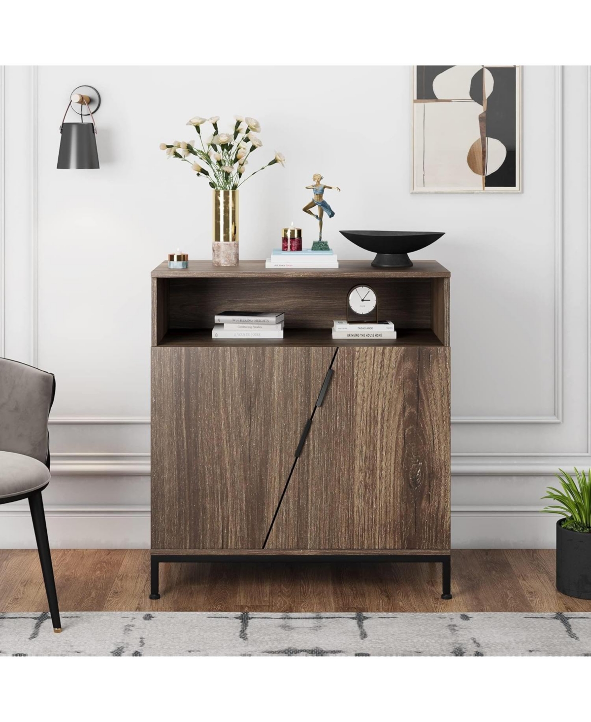 Click here for gaomon Door Sideboard Cabinet Free Standing Modern... prices