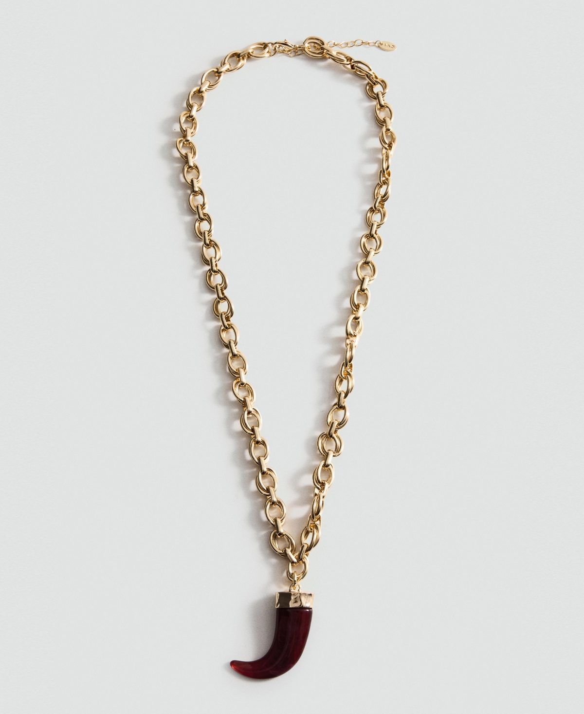 Click here for Mango Womens Resin Pendant Necklace - Gold prices