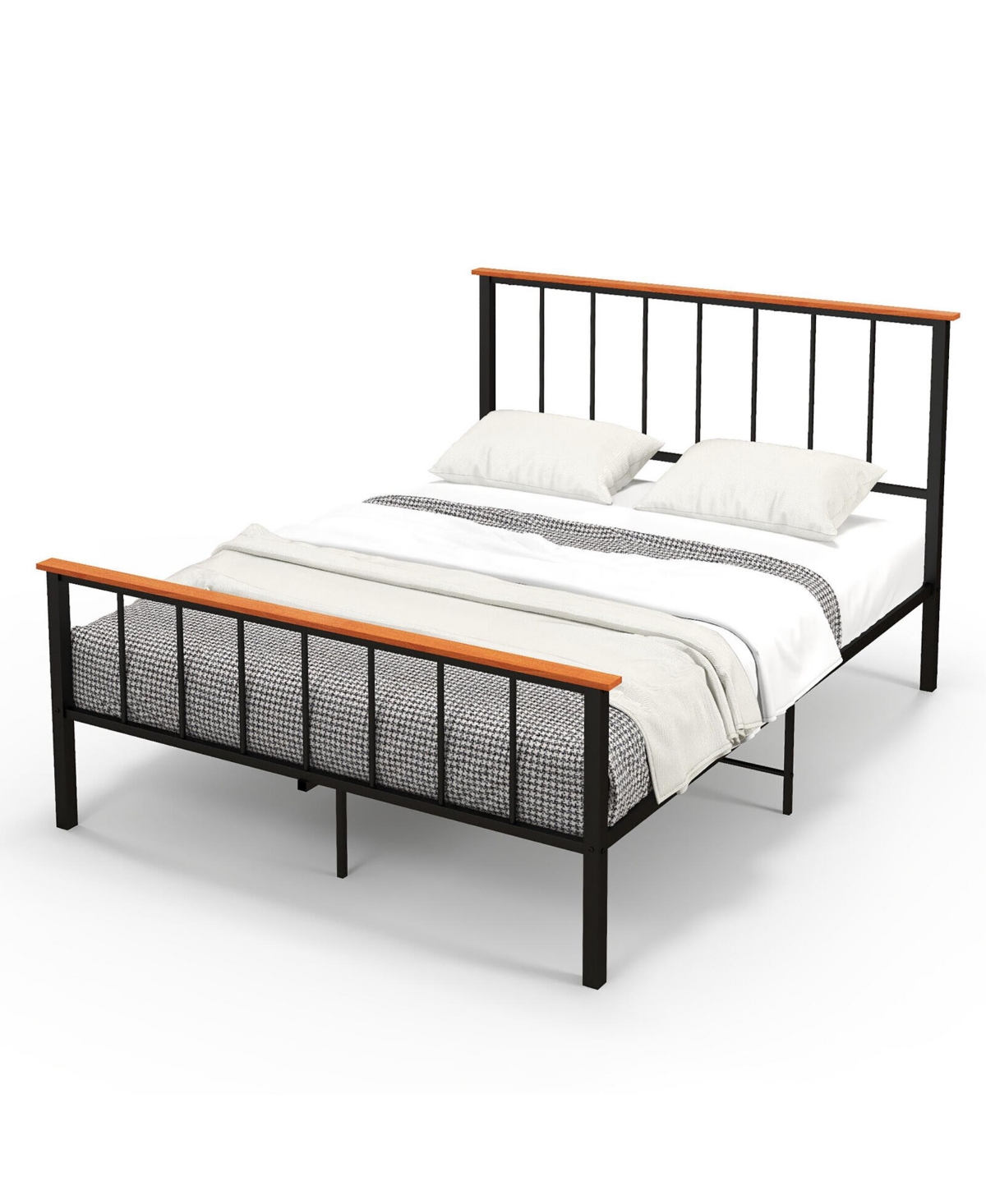 Click here for Gymax Metal Platform Bed Frame Mattress Foundation... prices
