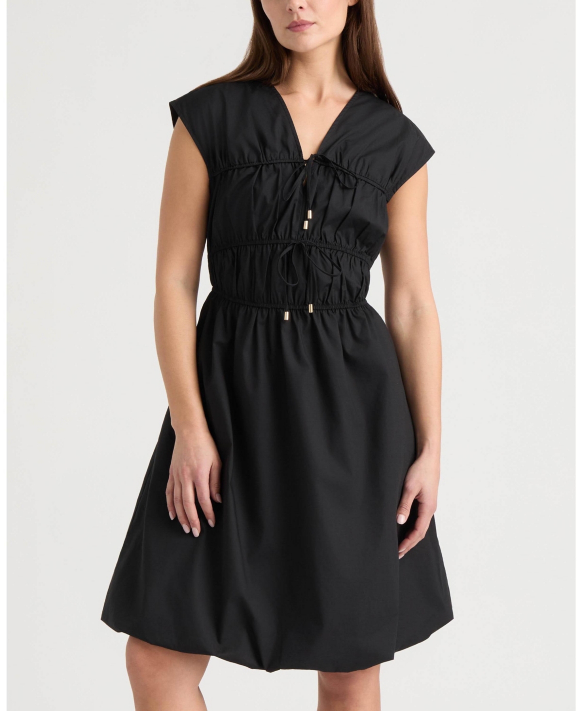 Click here for Ellen Tracy Womens Bubble Hem Dress - Black prices