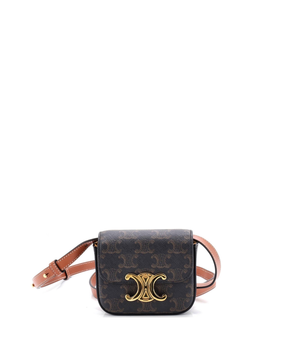 Click here for Pre-Owned Celine Mini Triomphe Shoulder Bag Triomp... prices