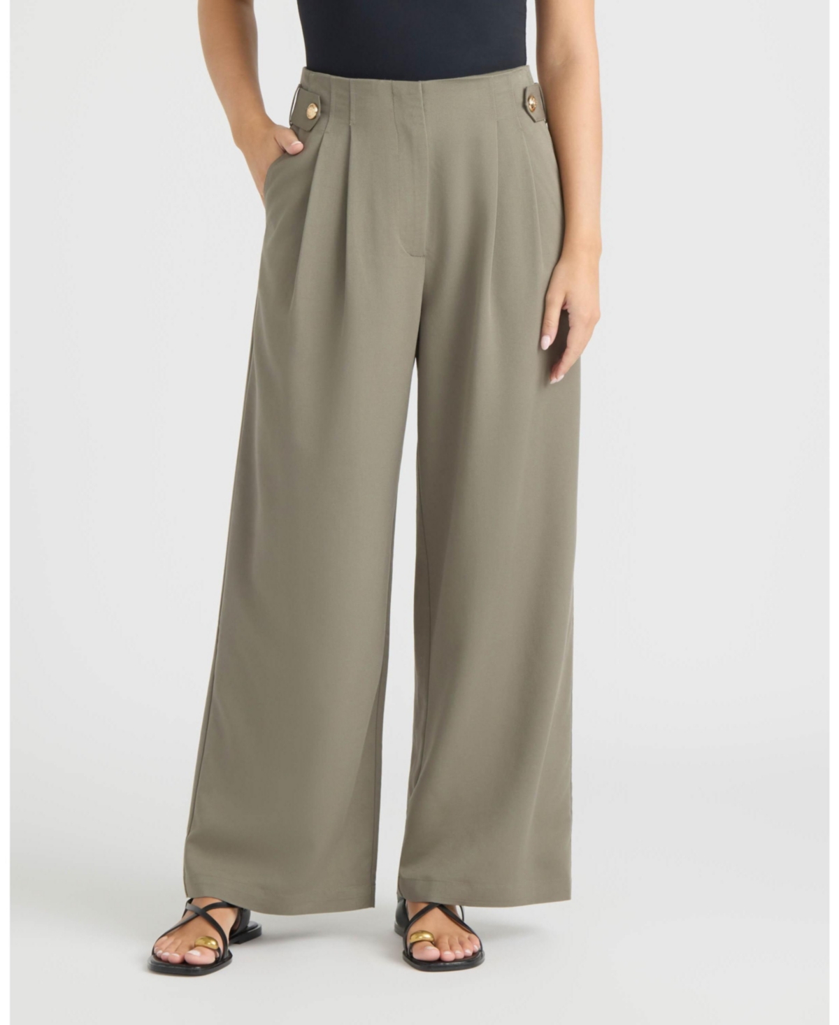 Click here for Ellen Tracy Womens Pull- on Tencel Pant With Waist... prices