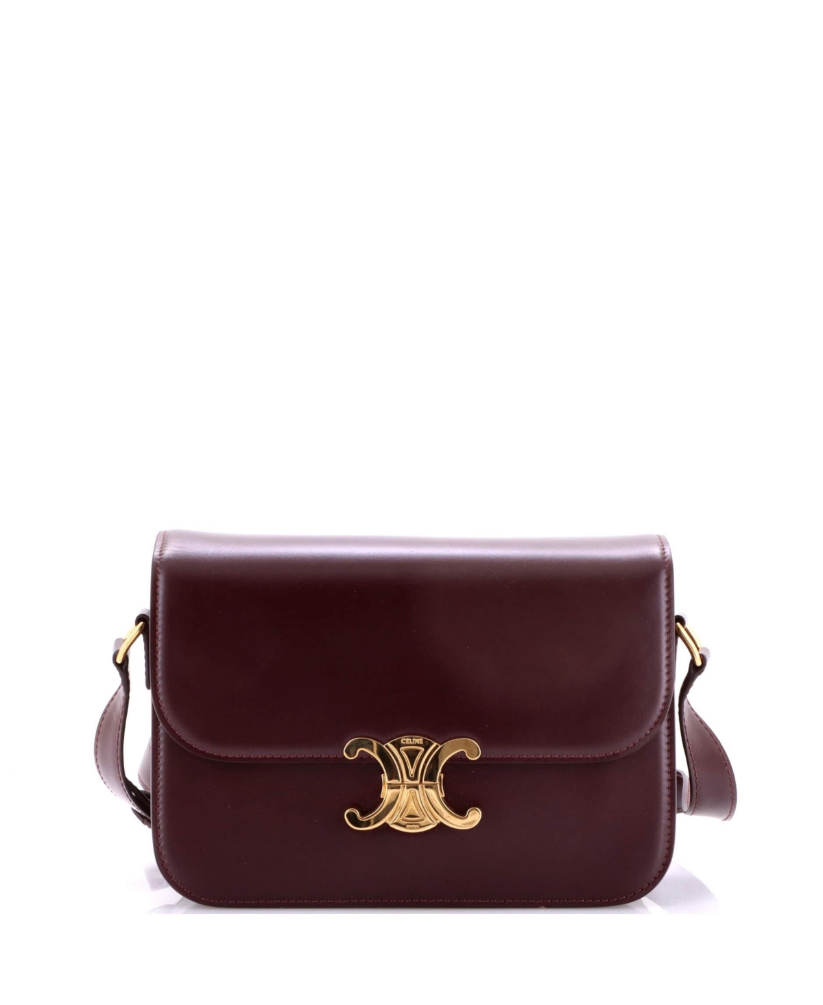 Click here for Pre-Owned Celine Medium Triomphe Shoulder Bag Smoo... prices