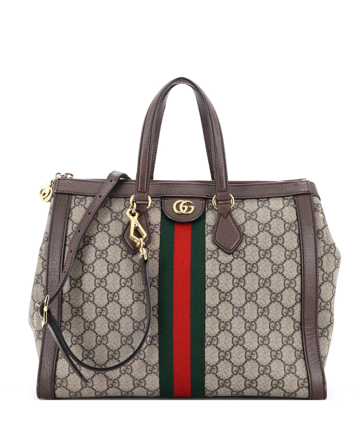 Click here for Pre-Owned Gucci Medium Ophidia Top Handle Tote Gg... prices