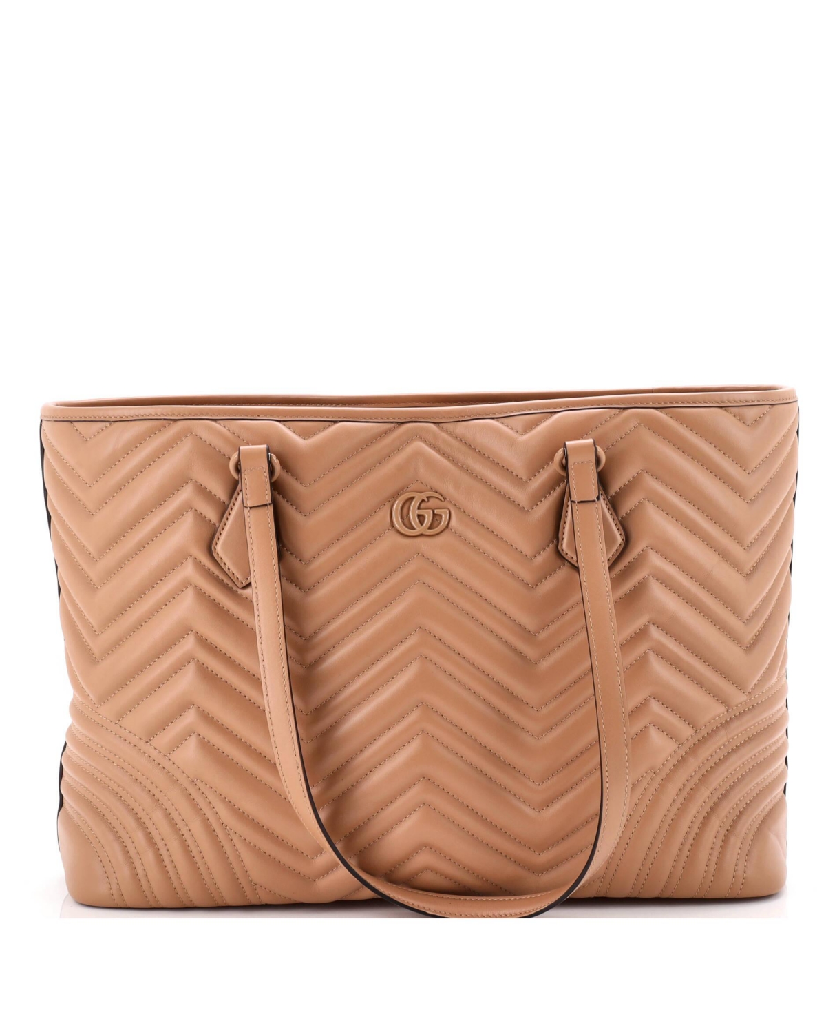 Click here for Pre-Owned Gucci Large Monochrome Gg Marmont Tote M... prices