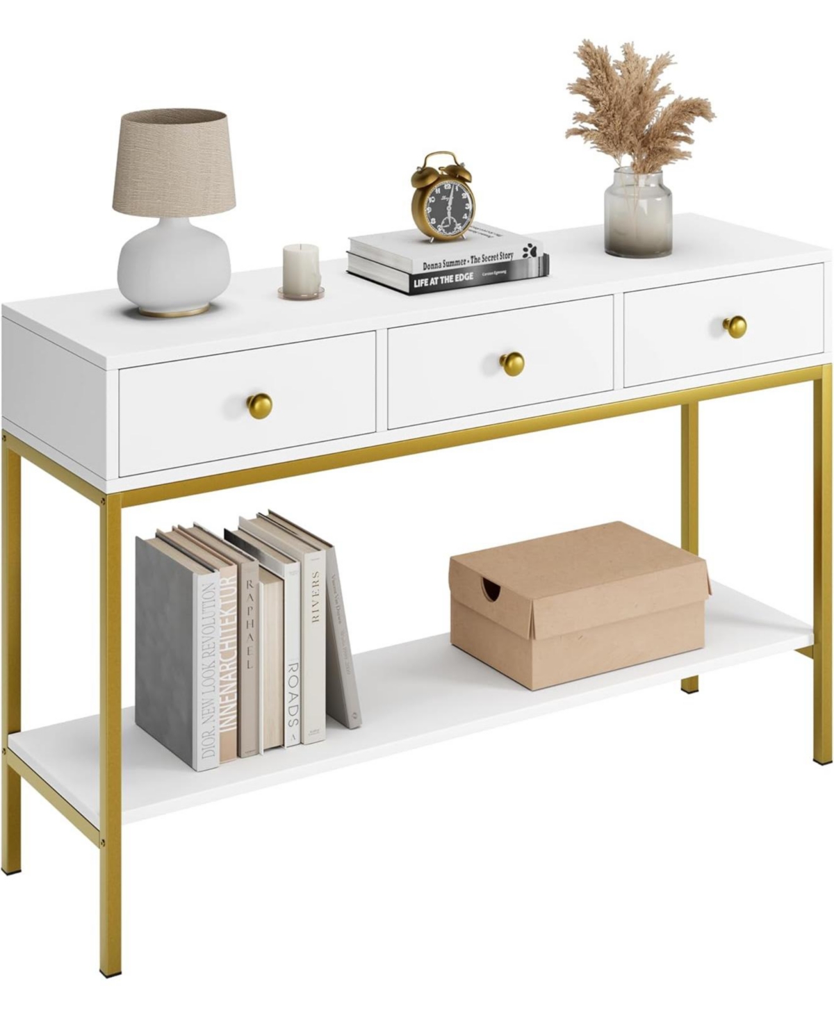 Click here for gaomon Console Table with 3 Drawers  Long 544"... prices