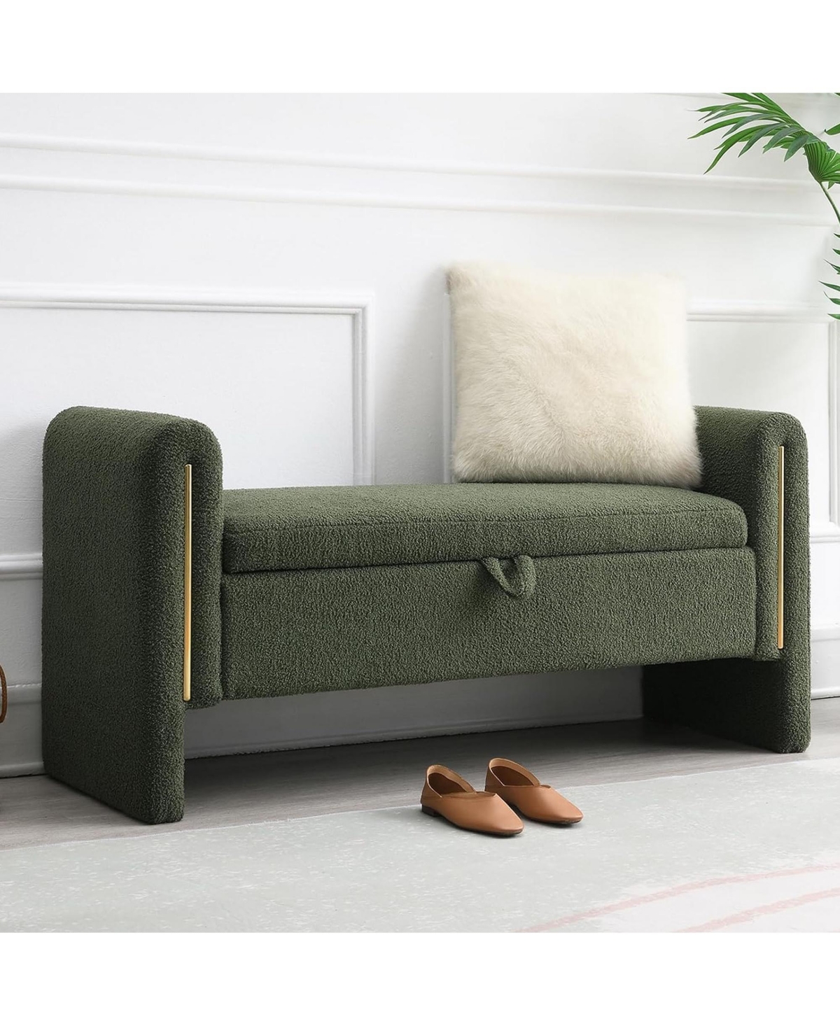 Click here for Rainsken Upholstered Storage Ottoman  Modern Teddy... prices