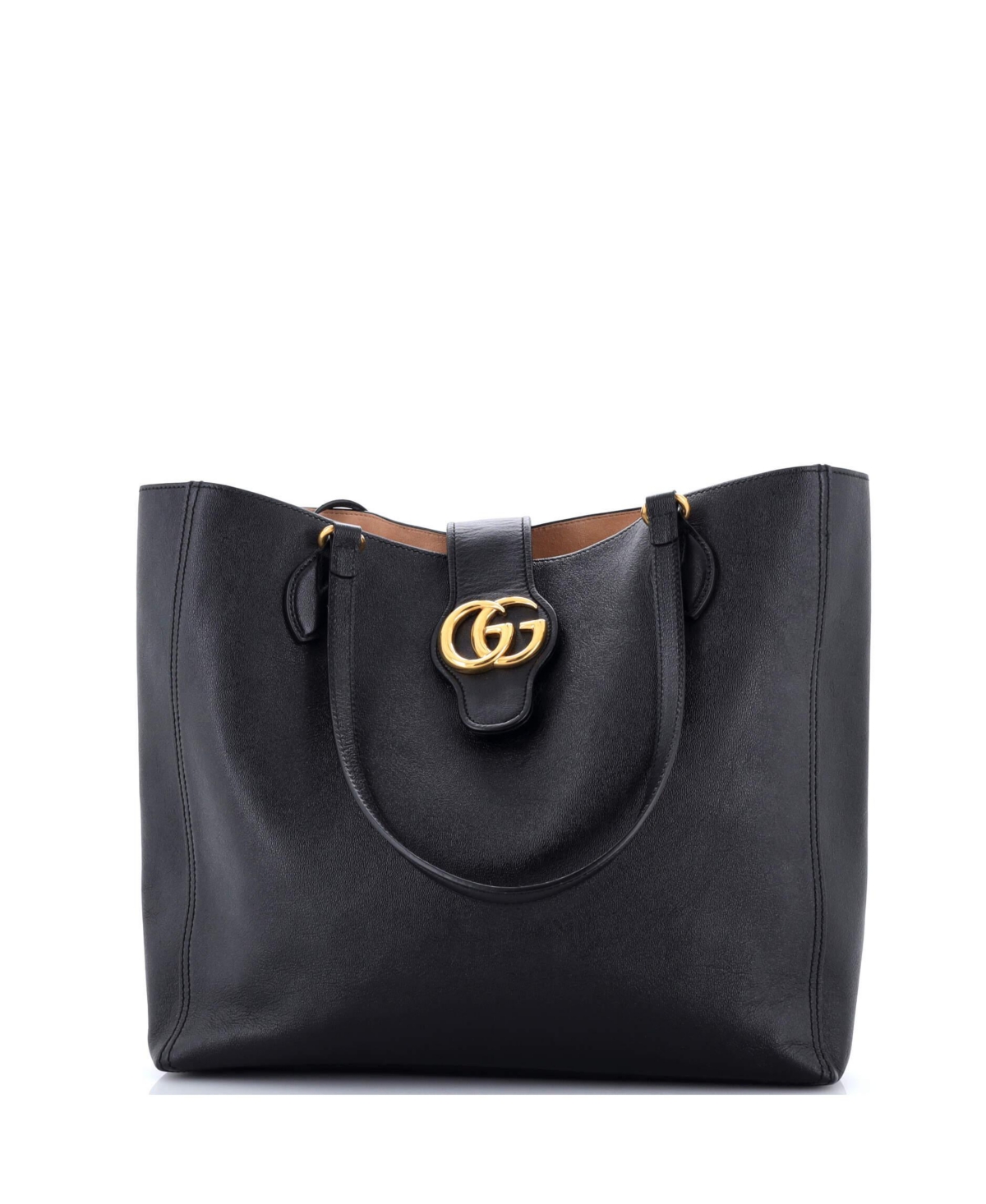 Click here for Pre-Owned Gucci Medium Dahlia Tote Leather - Black prices
