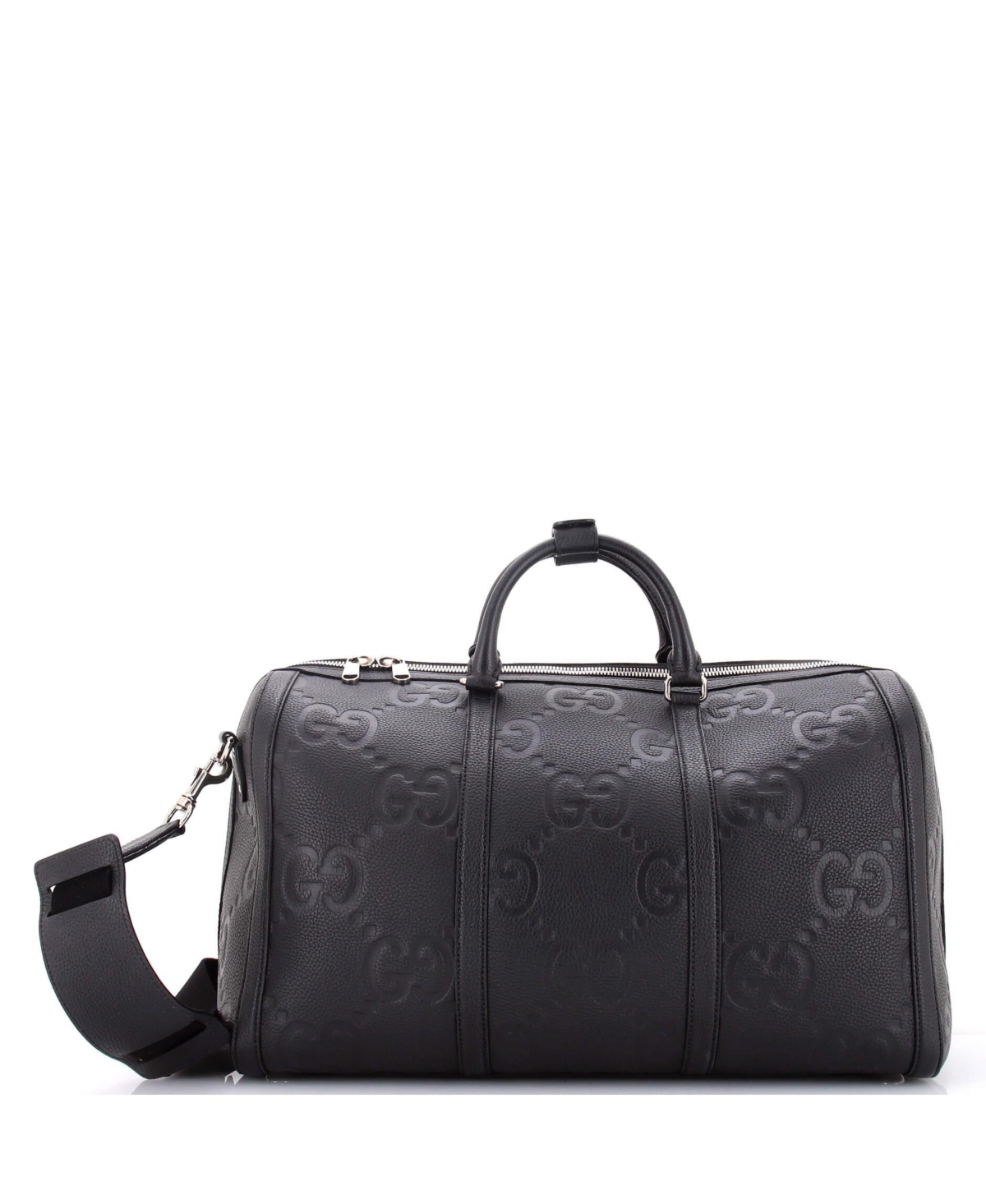 Click here for Pre-Owned Gucci Large Duffle Bag Jumbo Gg Embossed... prices