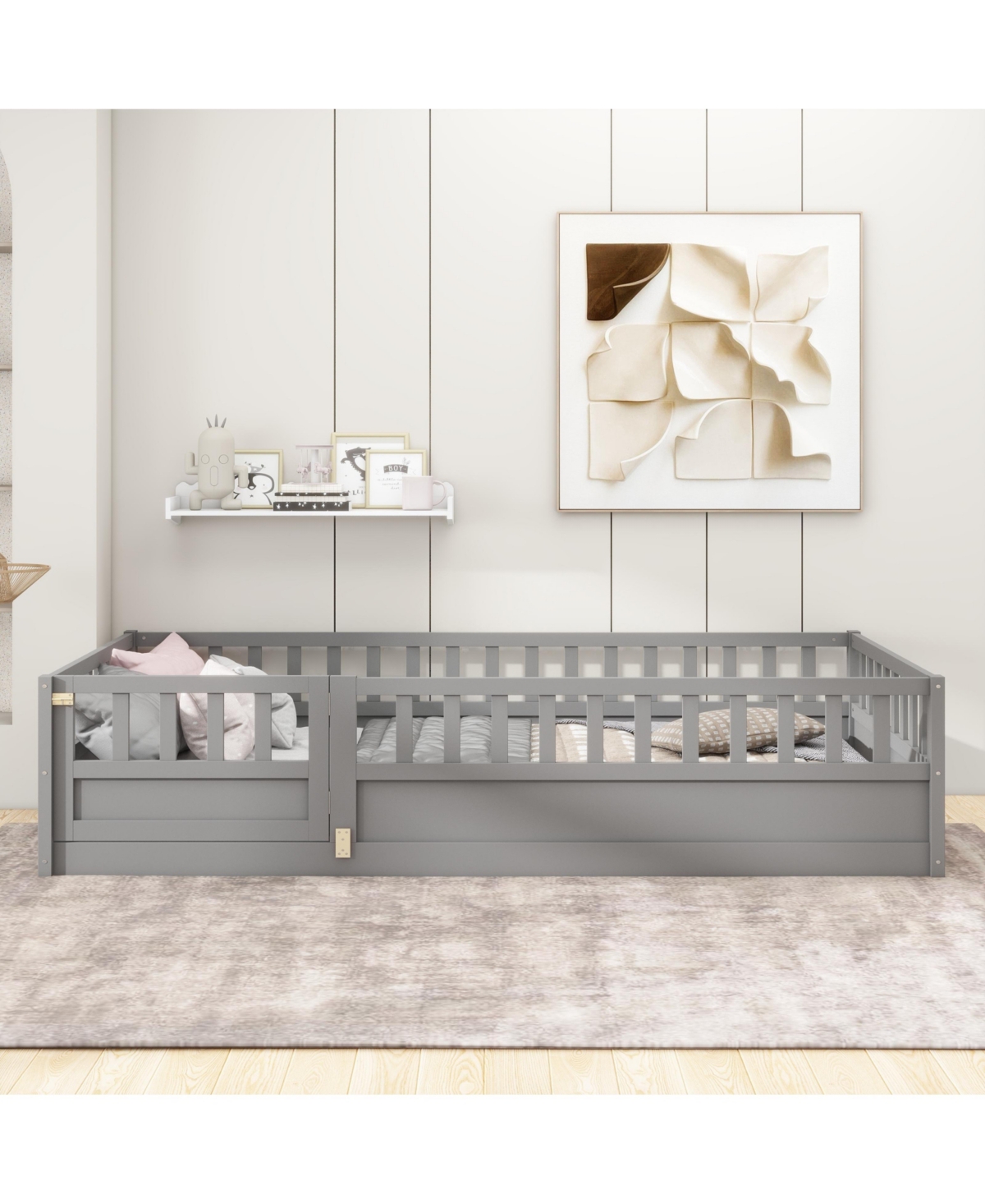 Click here for flynama Montessori Wooden Floor Bed With Support S... prices