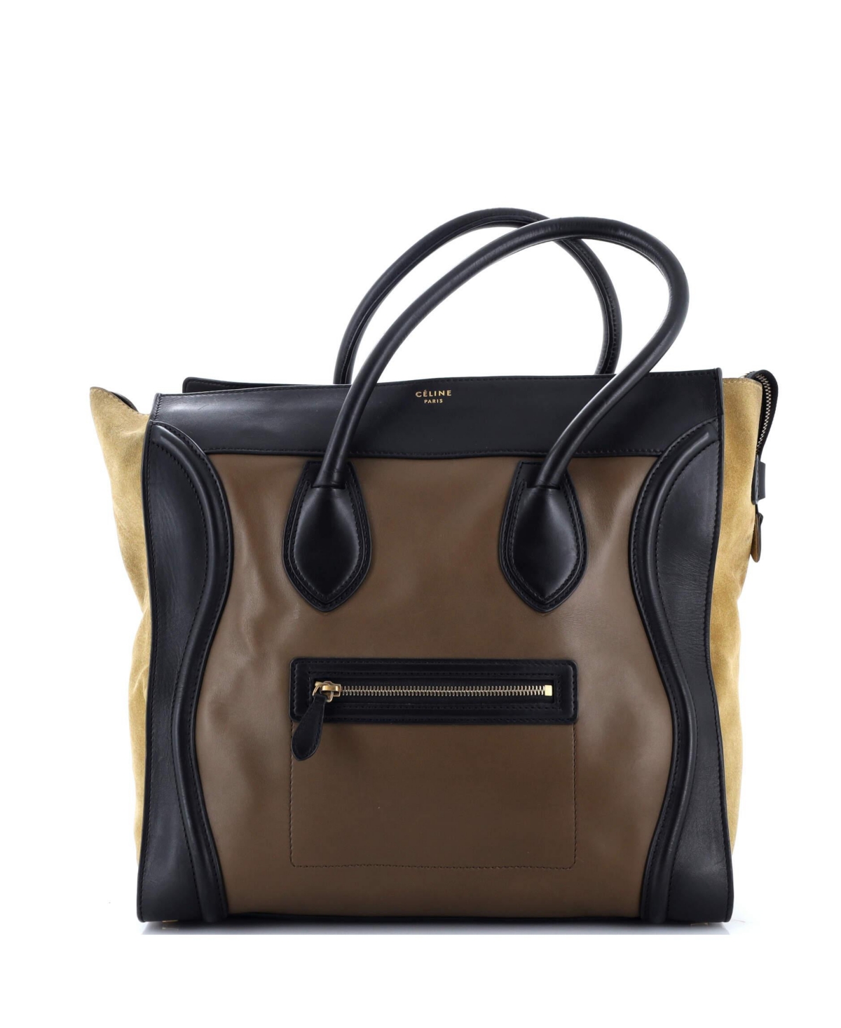 Click here for Pre-Owned Celine Medium Tricolor Luggage Bag Leath... prices