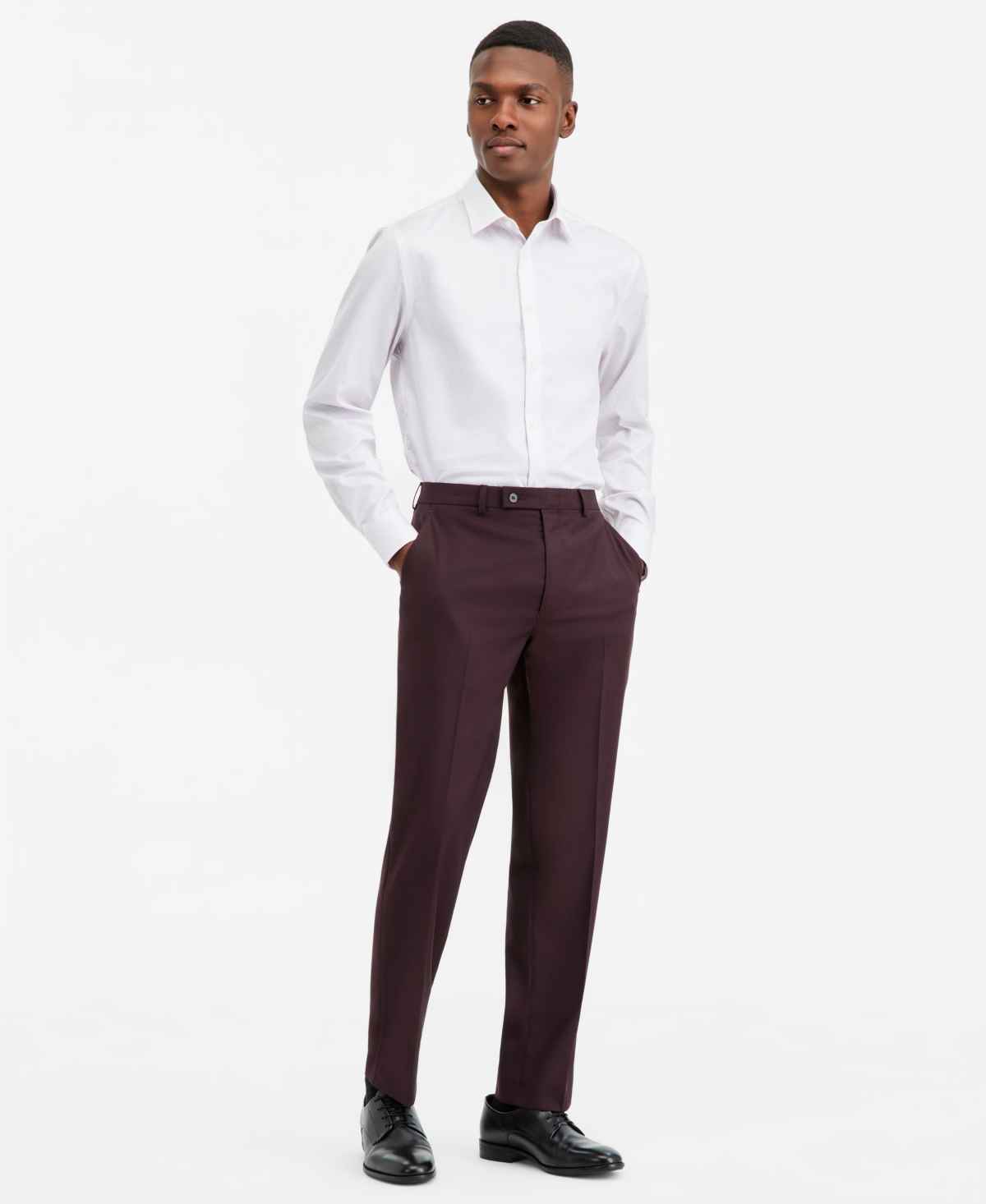 Click here for Calvin Klein Mens Slim-Fit Wool-Blend Suit Pants -... prices