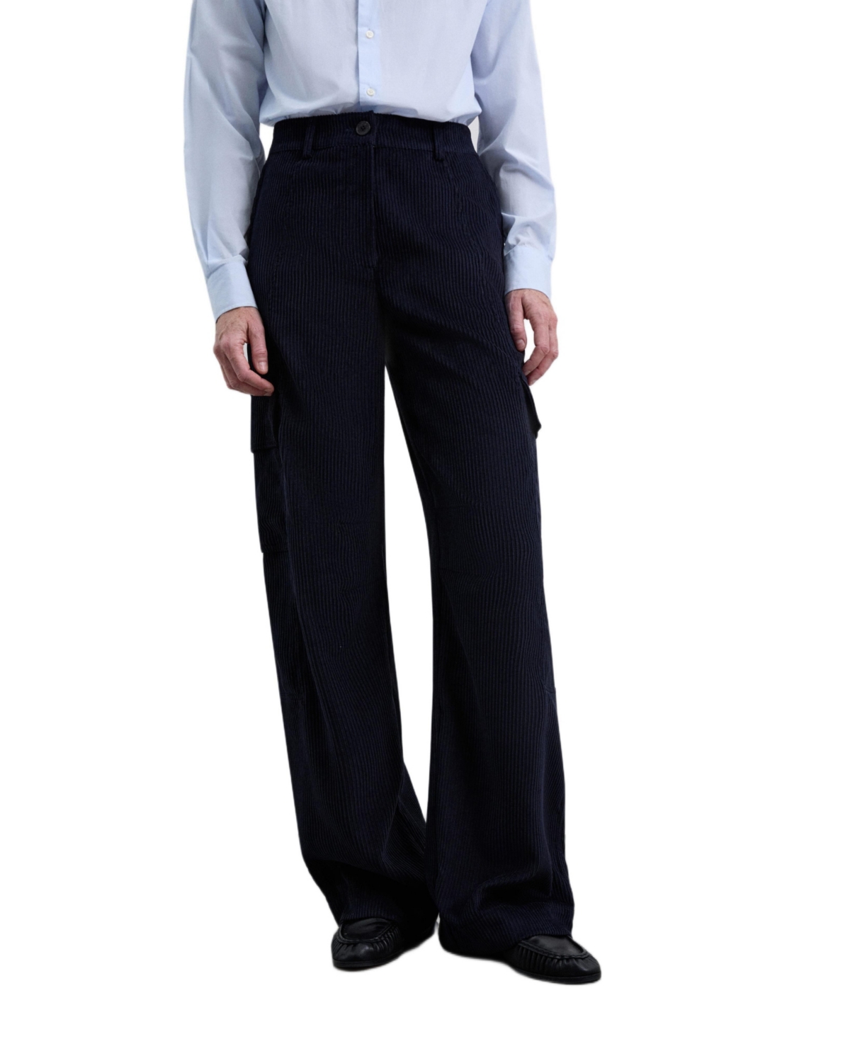 Click here for Scalpers Womens Corduroy Cargo Pant - Navy prices