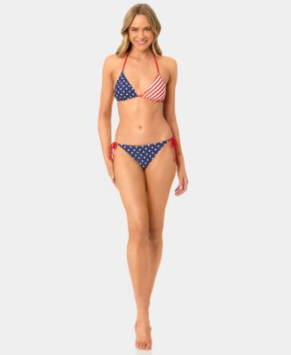 Click here for California Waves Womens Star Stripe Reversible Tri... prices