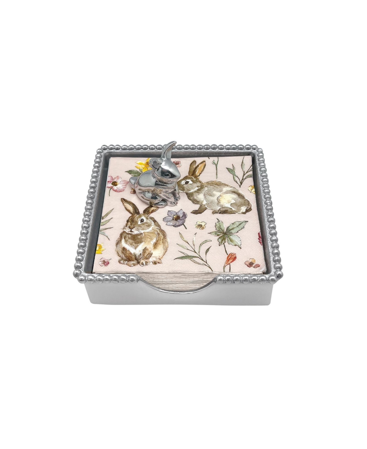 Click here for Mariposa Aluminum Standing 5.75 Bunny Beaded Napki... prices
