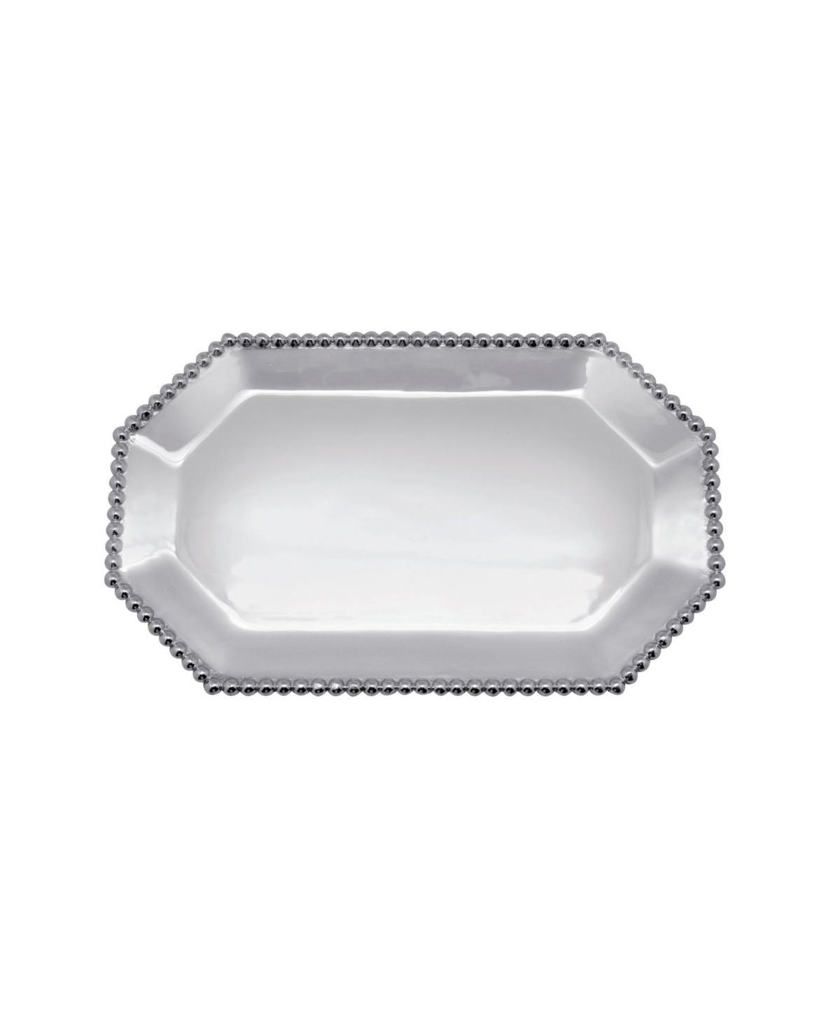 Click here for Mariposa Pearled-Border 9.5 Small Rectangular Octa... prices