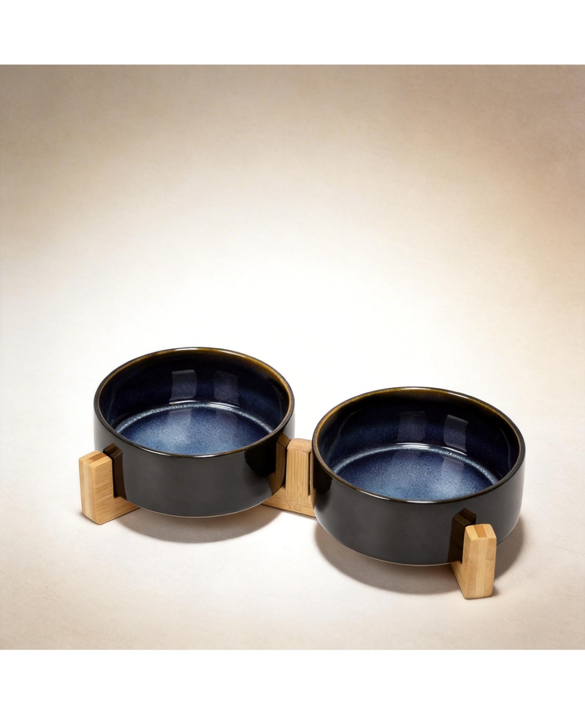 Click here for Aronkl Ceramic Dog Cat Bowl Set with Wooden Stand... prices