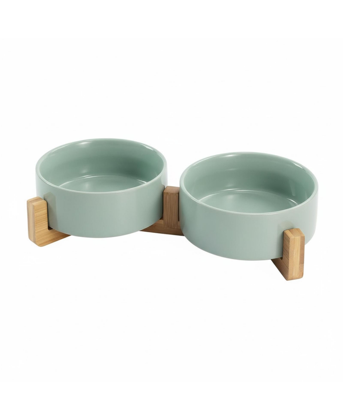 Click here for Aronkl Ceramic Dog Cat Bowl Set with Wooden Stand... prices