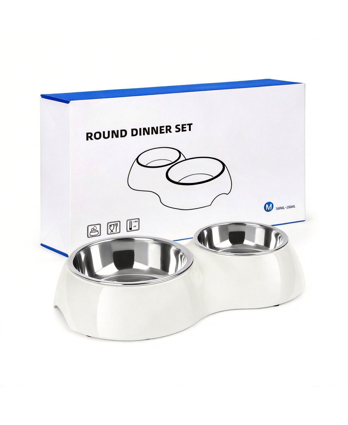 Click here for Aronkl Stainless Steel Pet Feeder Set 2 Non-Slip B... prices
