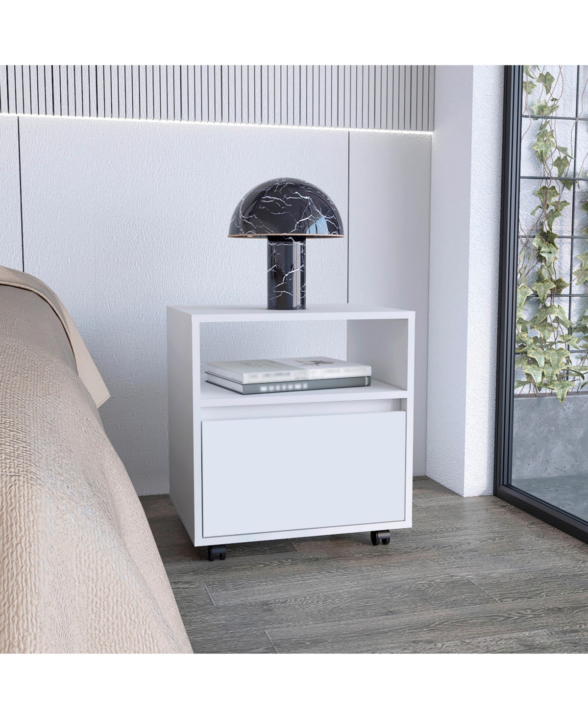 Click here for Flynama Durable Versatile Nightstand with 1 Drawer... prices