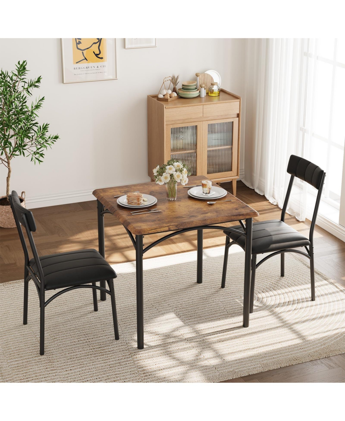 Click here for gaomon Round Dining Table Set for 2  Circle Kitche... prices