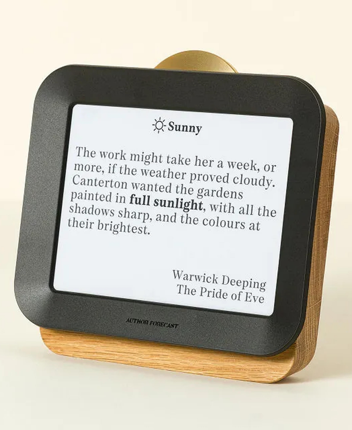 Click here for Uncommon Goods Literary Weather Forecast - Natural... prices