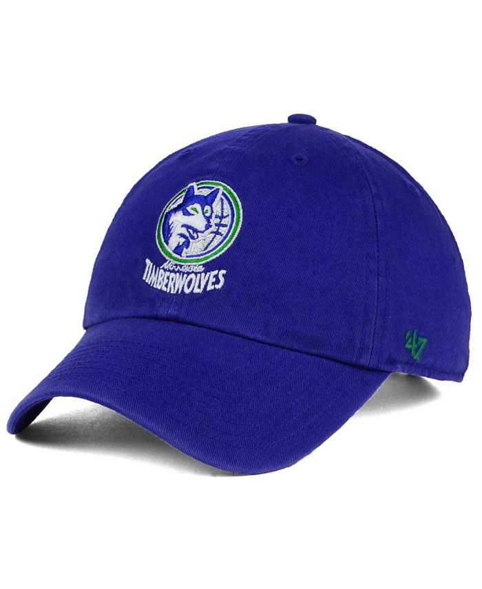 '47 Brand Minnesota Timberwolves Hardwood Classics Clean Up Cap - Macy's