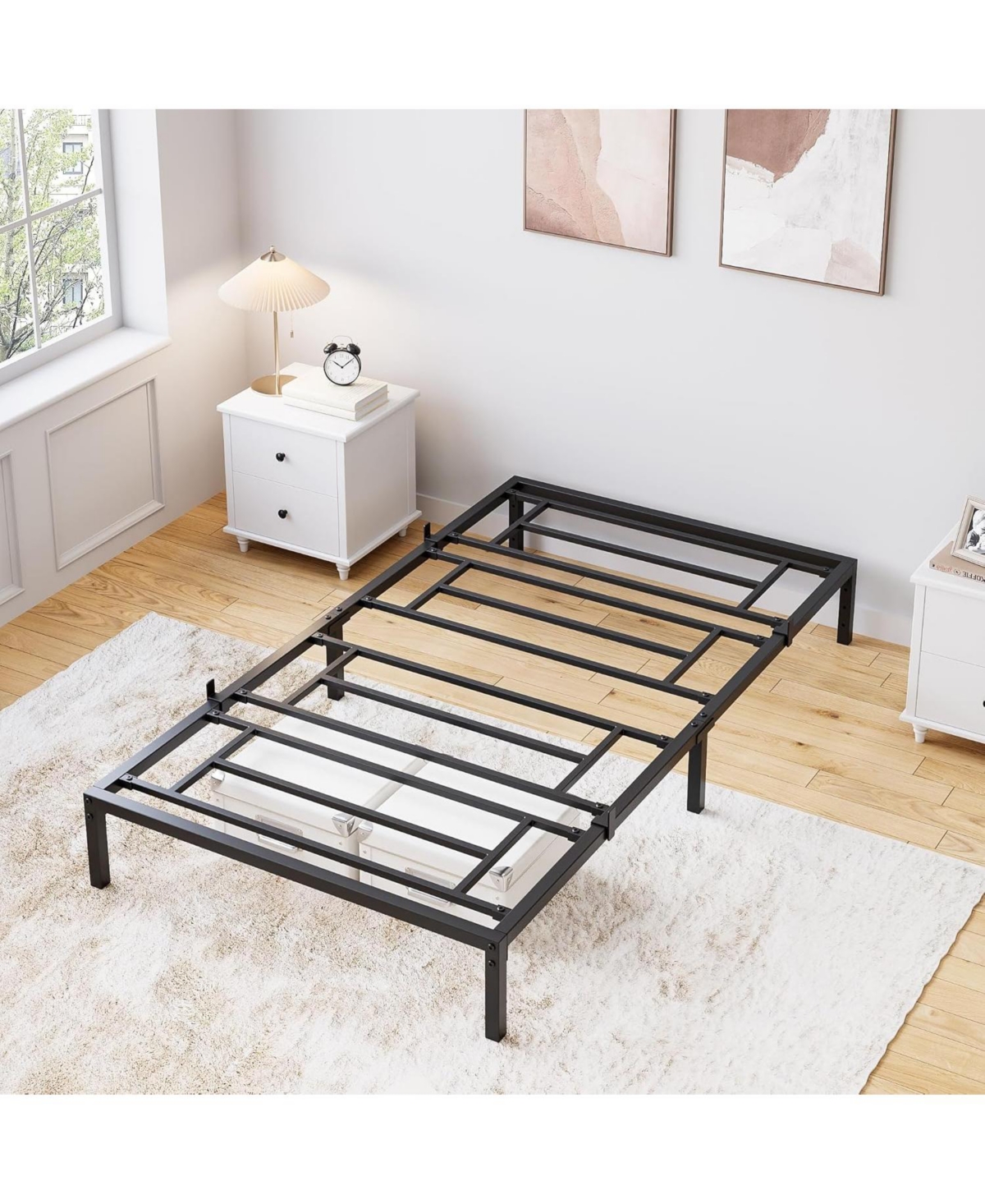 Click here for gaomon 12" Twin Heavy Duty Metal Bed Frame  P... prices