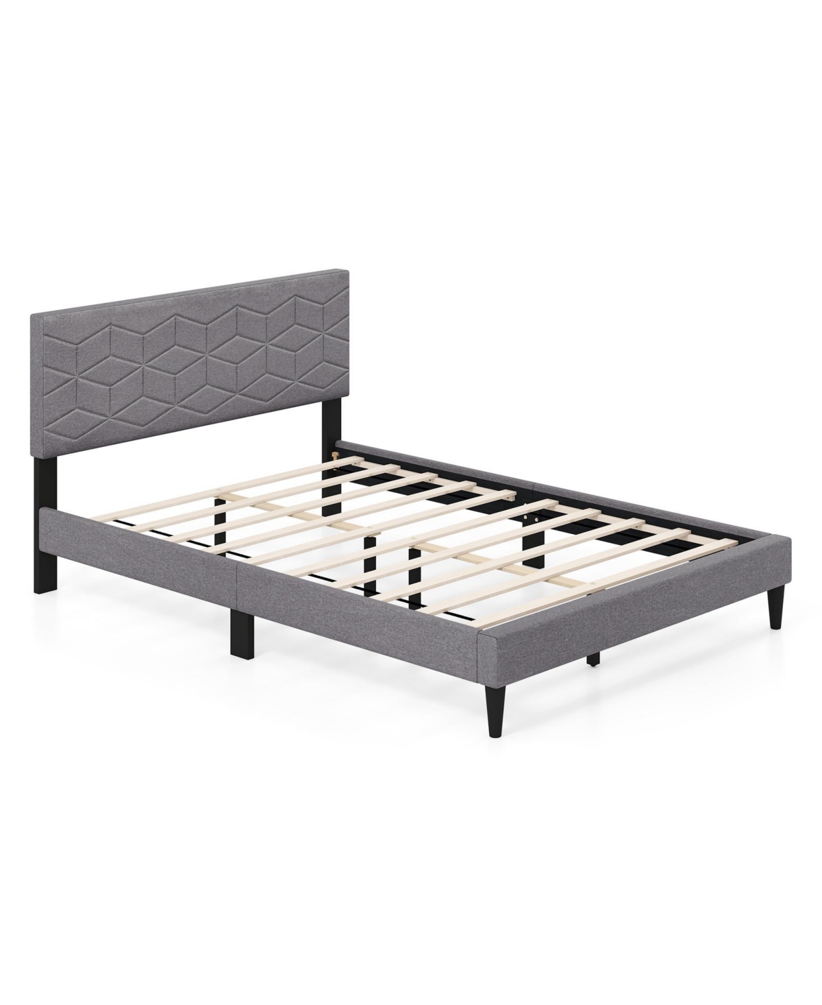 Click here for Sugift Modern Upholstered Platform Bed with Linen... prices
