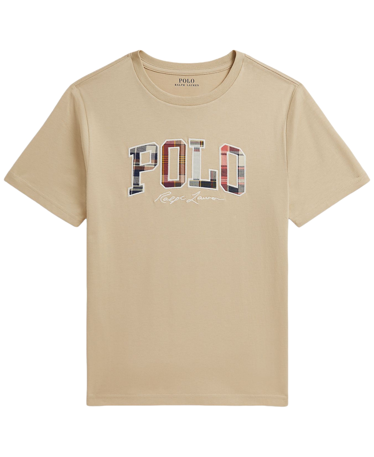 Click here for Polo Ralph Lauren Boys 8-20 Madras-Logo Jersey T-S... prices