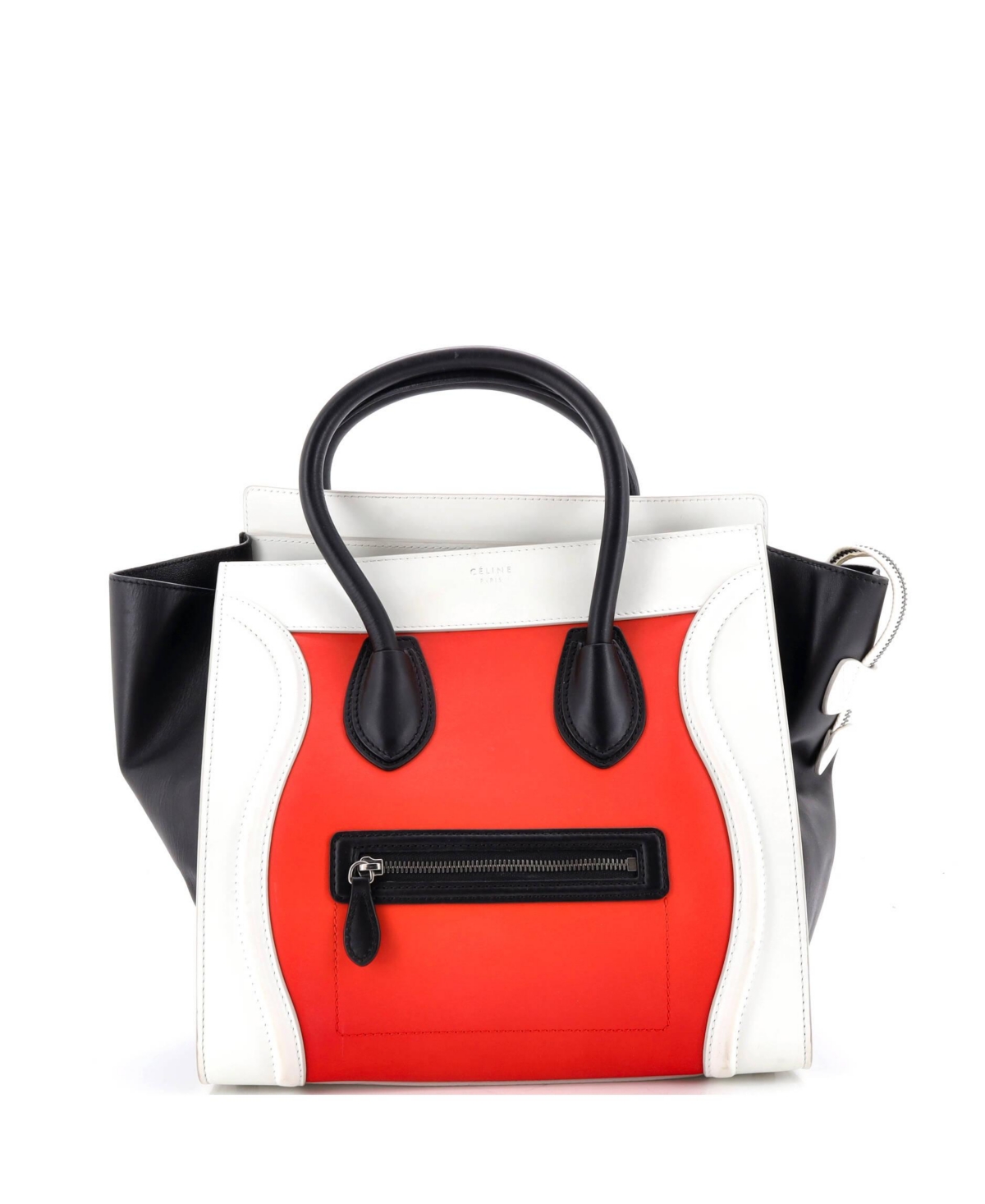 Click here for Pre-Owned Celine Mini Tricolor Luggage Bag Leather... prices