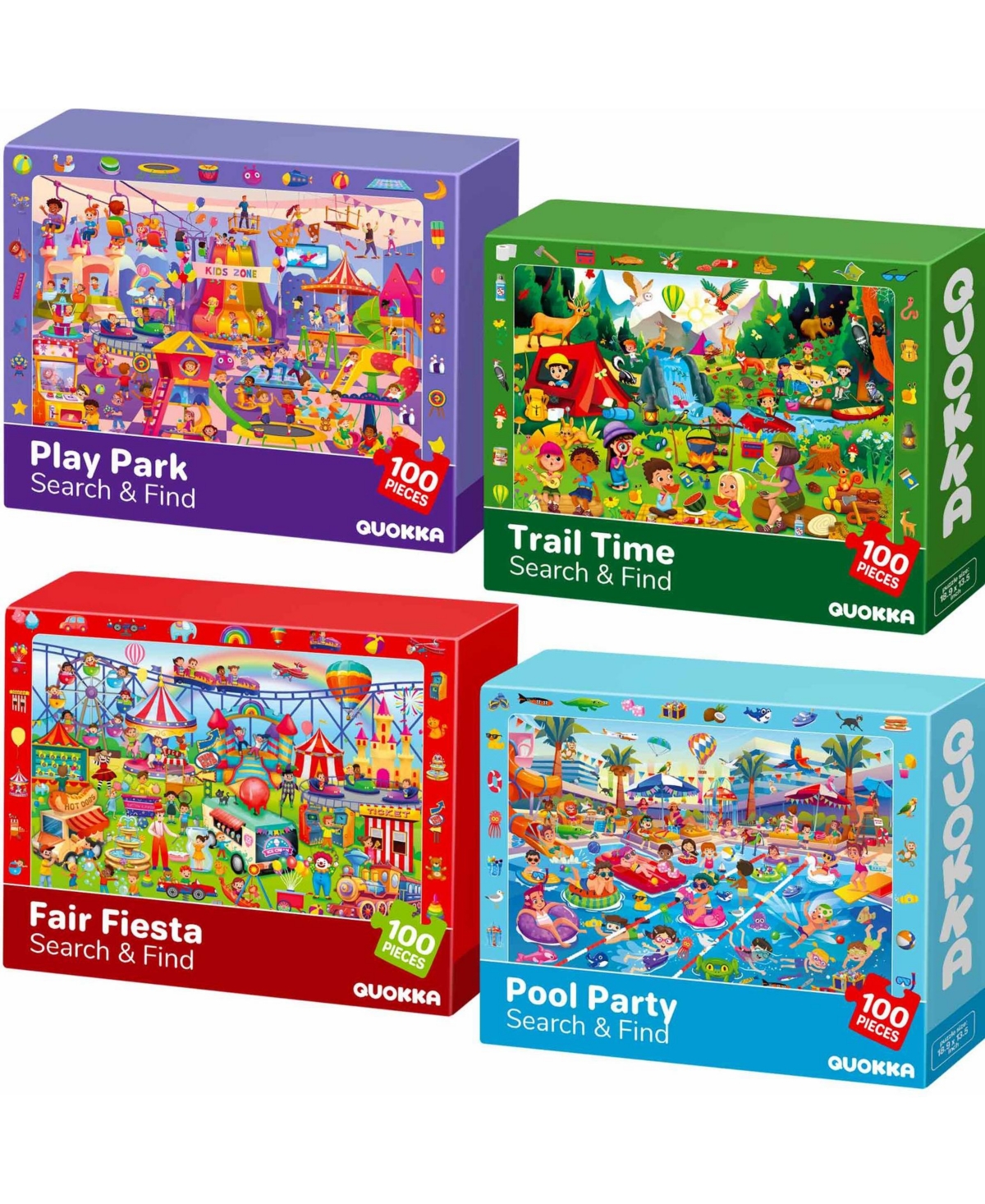 Click here for Quokka 4xSET 100 Piece Puzzles for Kids Ages 4-6 &... prices