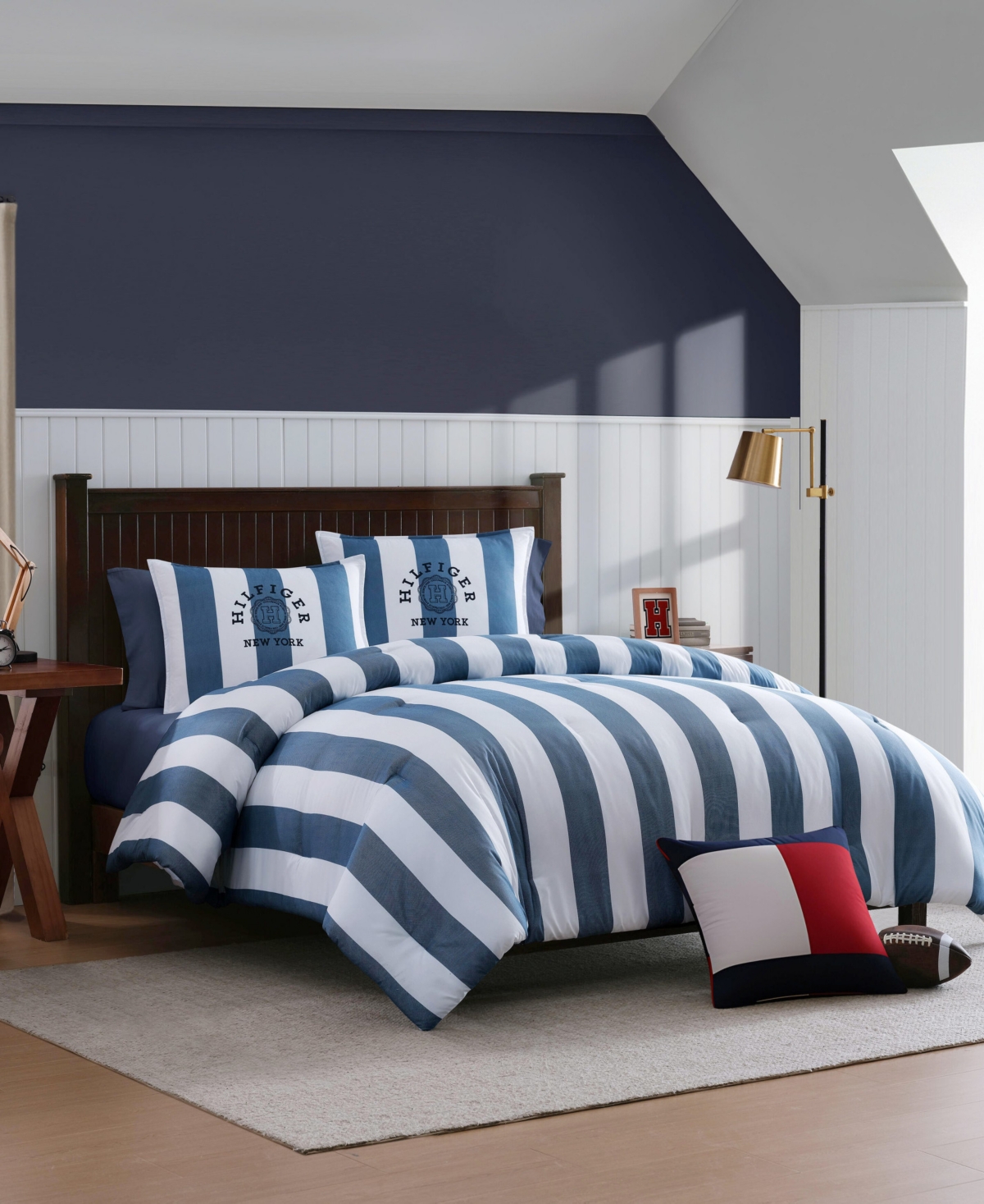 Click here for Tommy Hilfiger Berkeley Stripe Washed Microfiber 2... prices