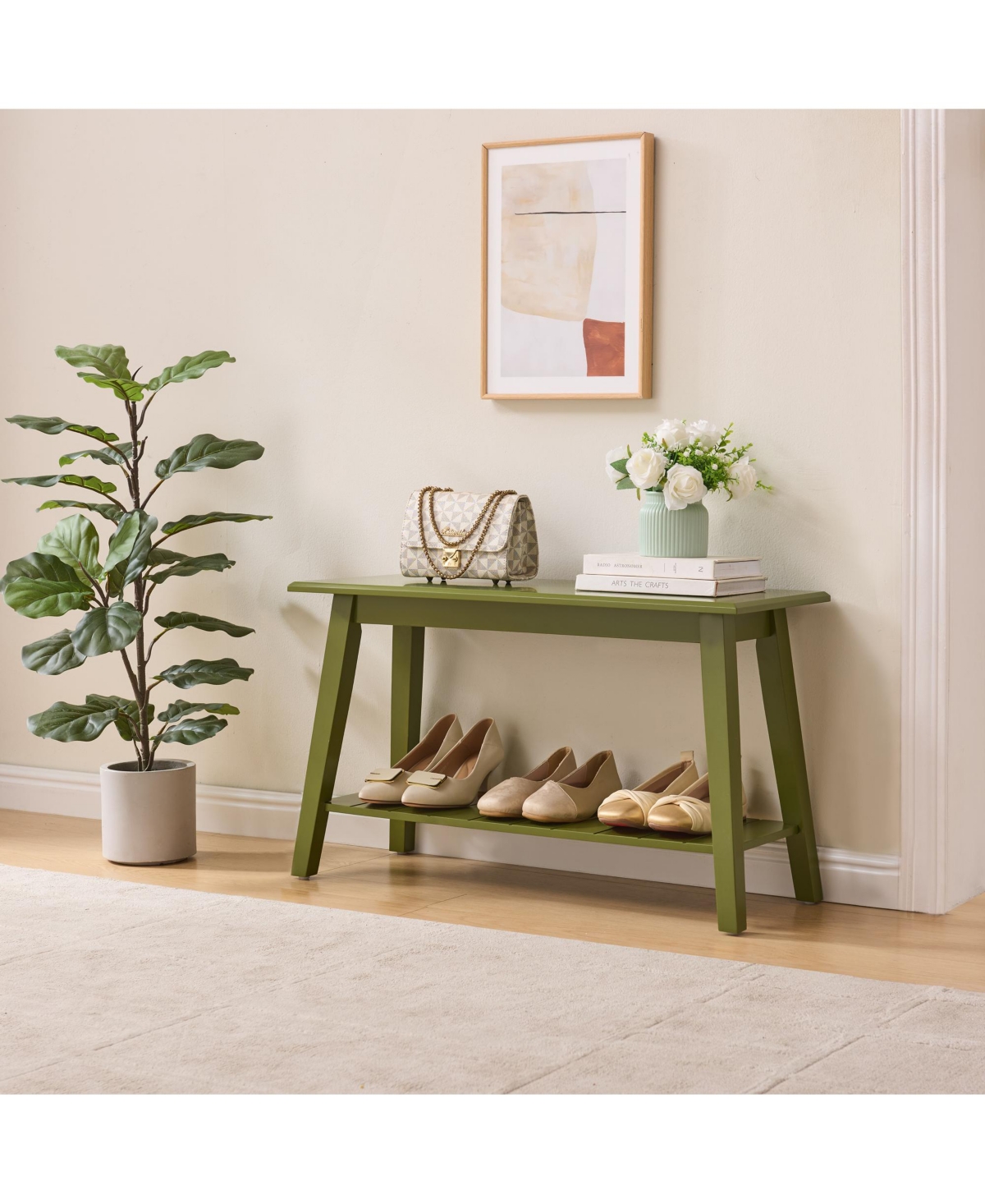 Click here for Kings Brand Furniture Wood Entryway Bench with Sto... prices