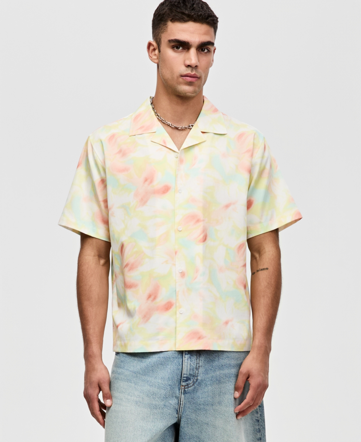 Click here for Mode of One Mens Relaxed-Fit Floral Short-Sleeve S... prices