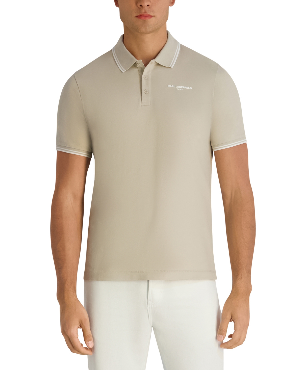 Click here for Karl Lagerfeld Paris Mens Regular-Fit Tipped Polo... prices