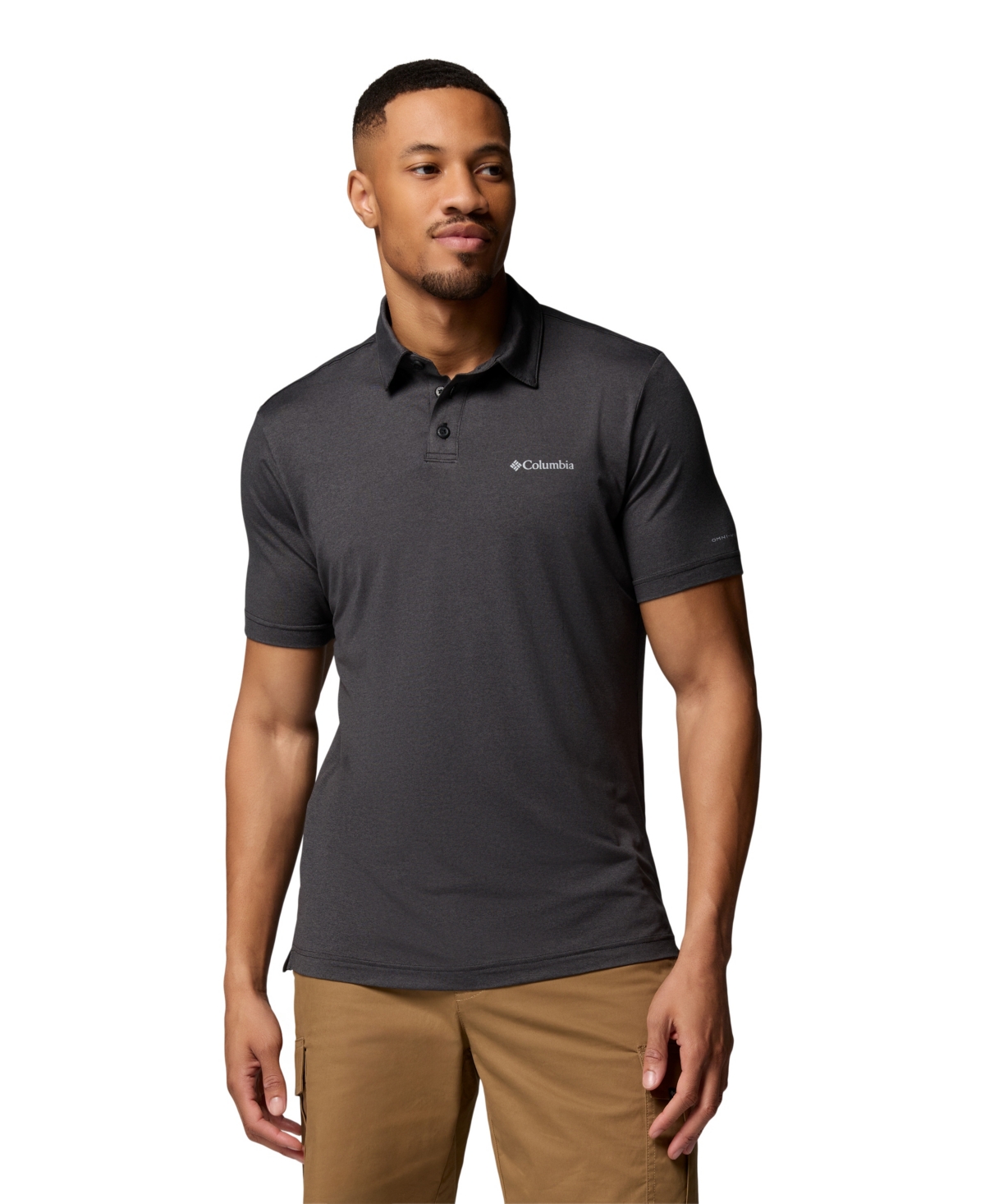Click here for Columbia Mens Regular-Fit Polo Shirt - Black Heath... prices