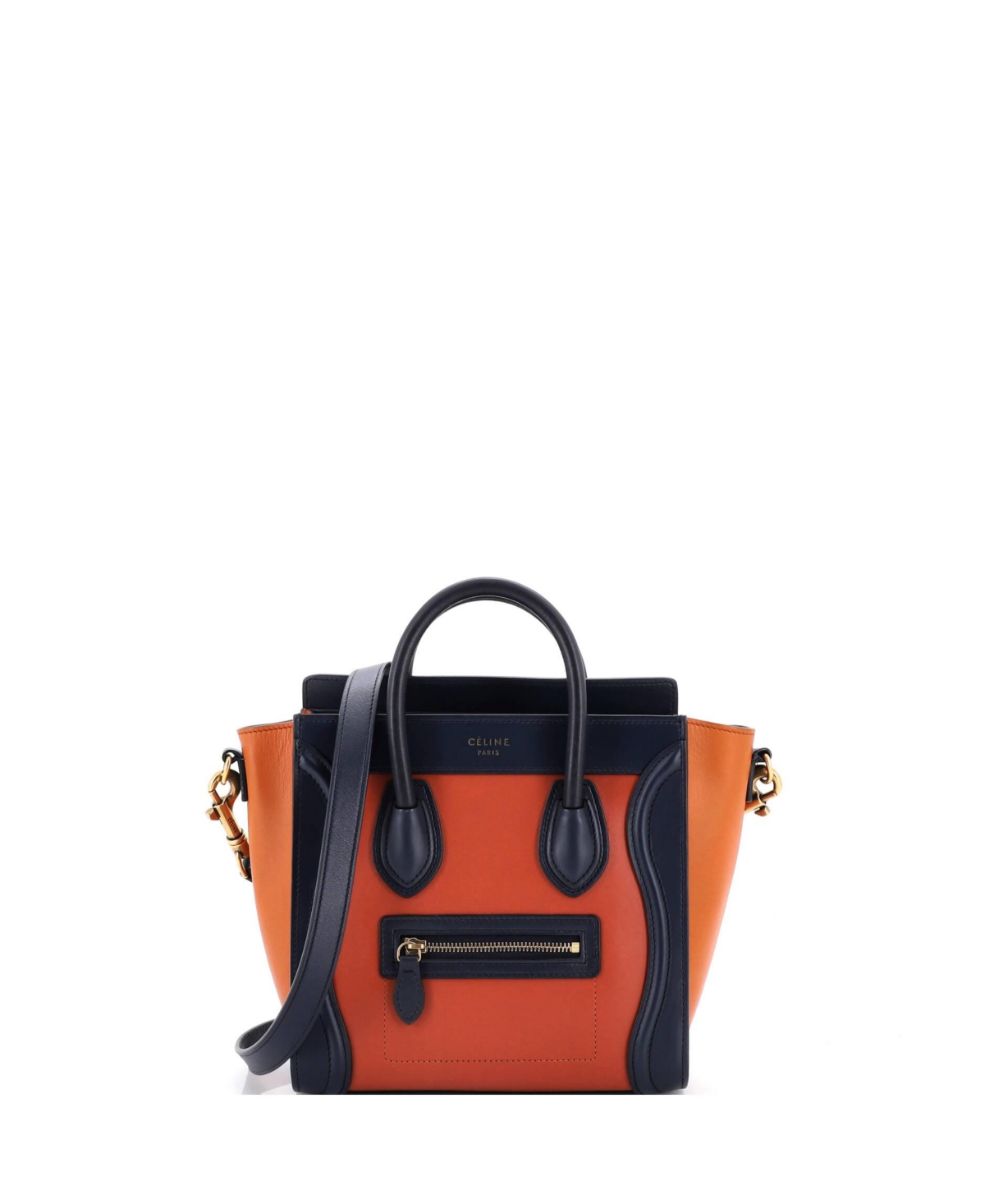 Click here for Pre-Owned Celine Nano Tricolor Luggage Bag Leather... prices